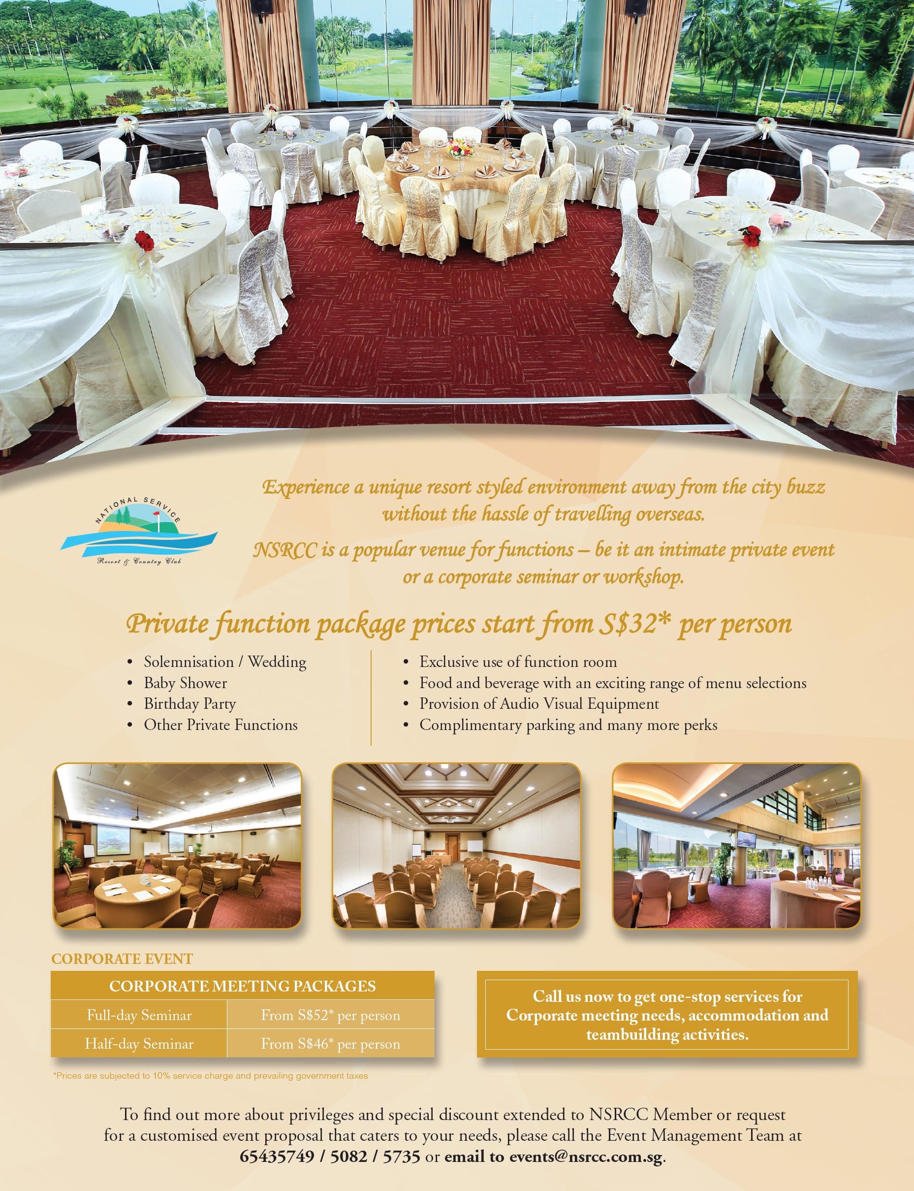 Promotions | National Service Resort & Country Club